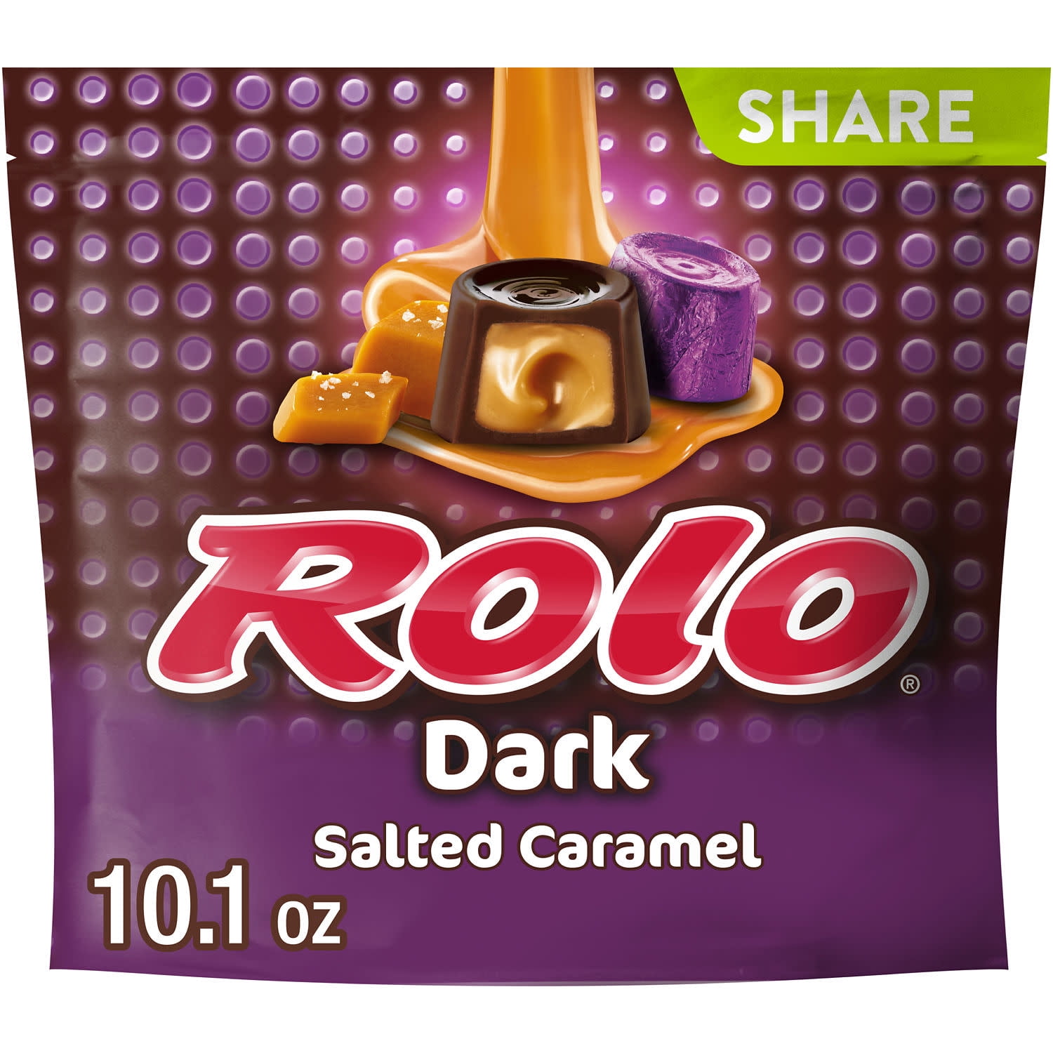 Rolo® Dark Chocolate Salted Caramel Candy, Wrapped Share Pack 10.1 oz ...
