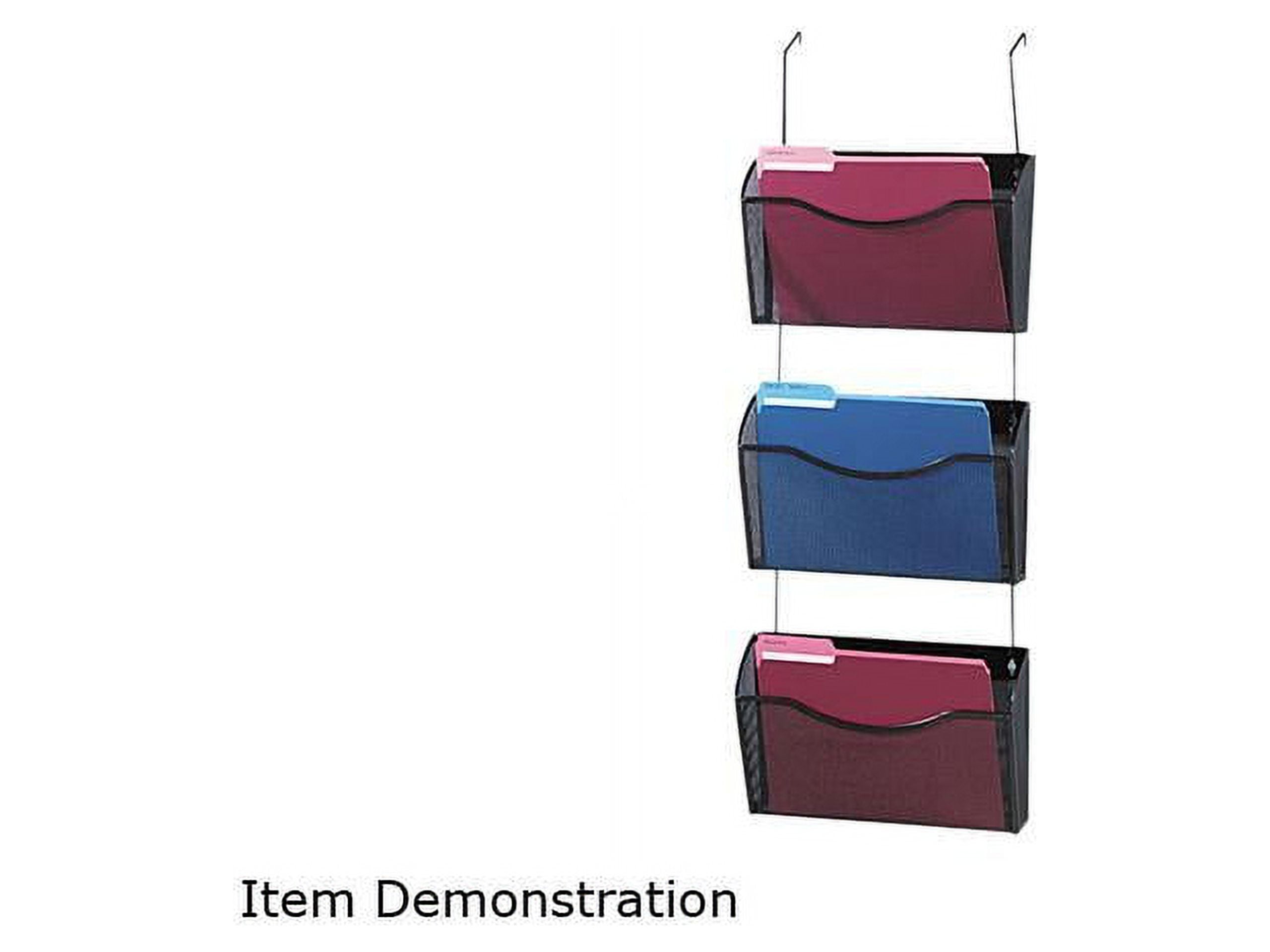 Rolodex Mesh 3-Pack Hanging Wall Files, Black, Letter Size Paper ...