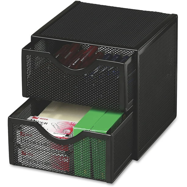 Rolodex, Expressions Mesh Drawers Cube, 1 Each, Black - Walmart.com
