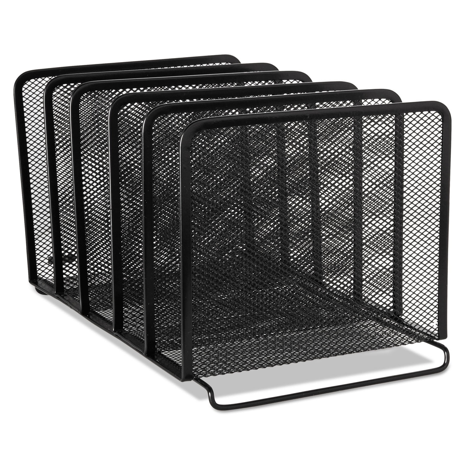 Rolodex Stacking Desktop Sorter, 5 Sections, Mesh Metal, Black ...
