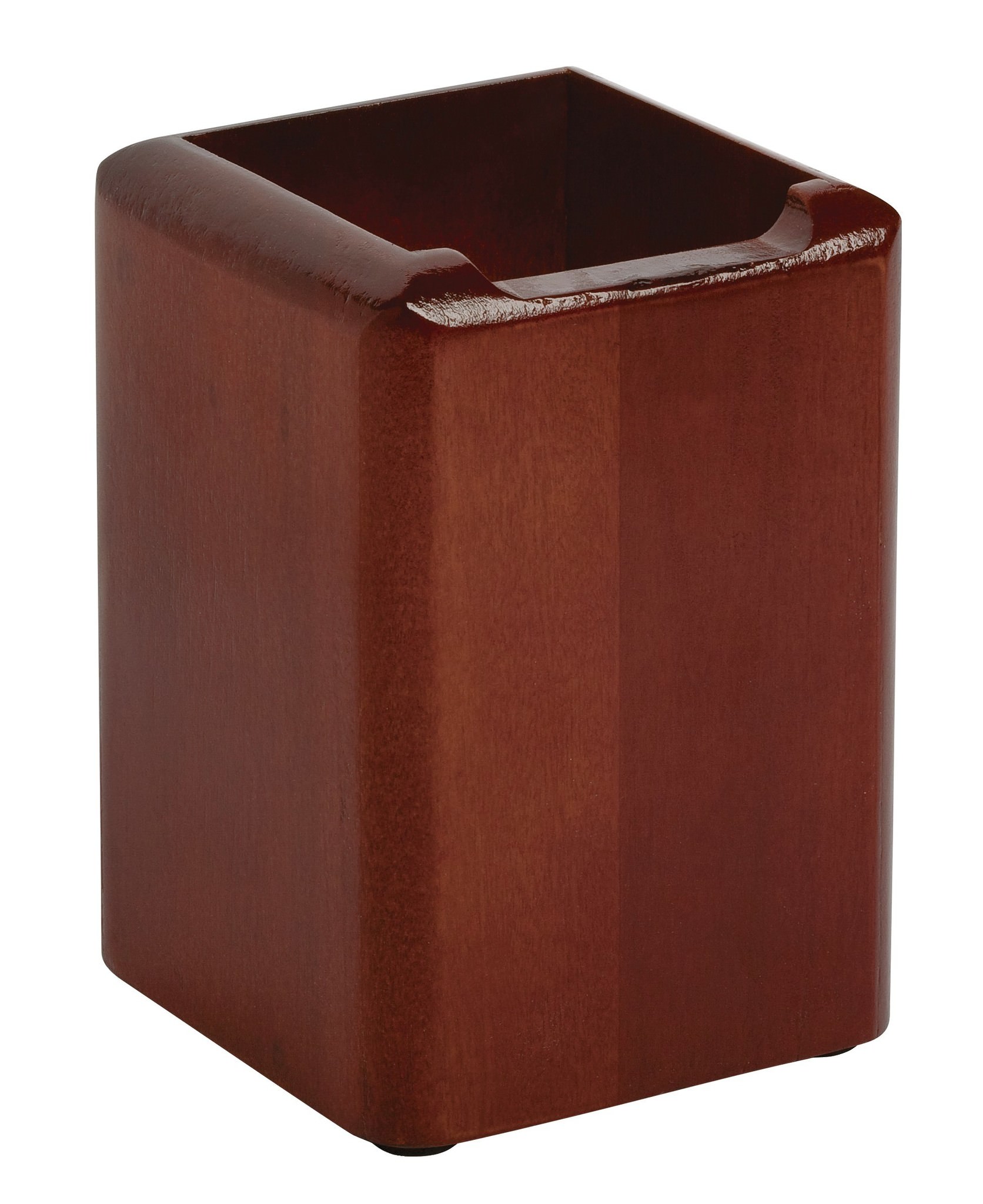 Rolodex Wood Tones Pencil Cup, Mahogany, 3 1/8 x 3 1/8 x 4 1/2 ...