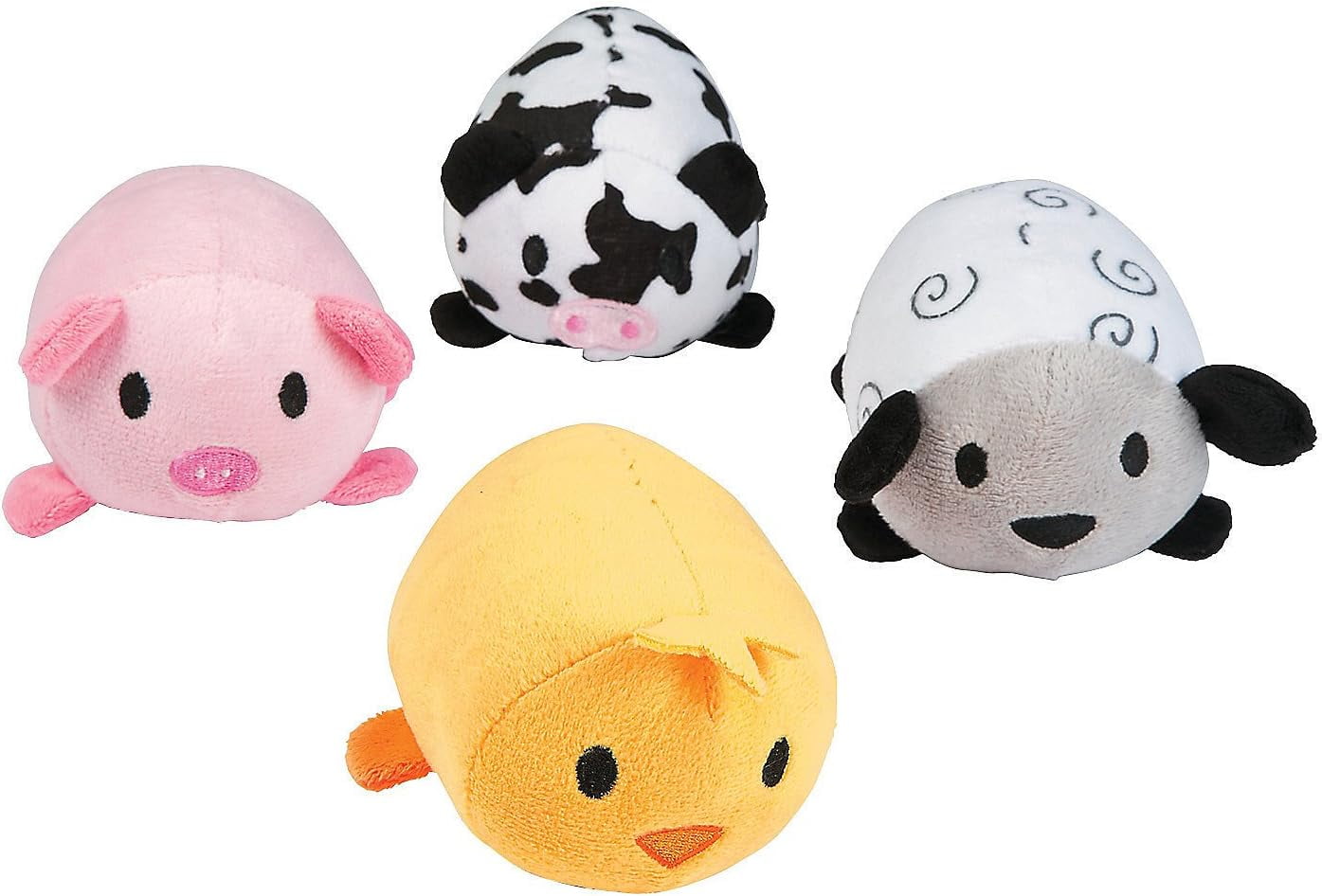 Roly-Poly Farm Stuffed Animals - Stuffed Farm & Woodland - 12 Pieces ...