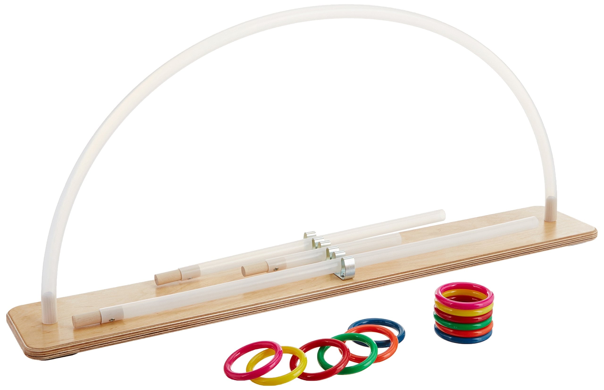 Rolyan Graded ROM Arc, Wood Base & Plastic Tube, 12 Rings, 1 Pack ...