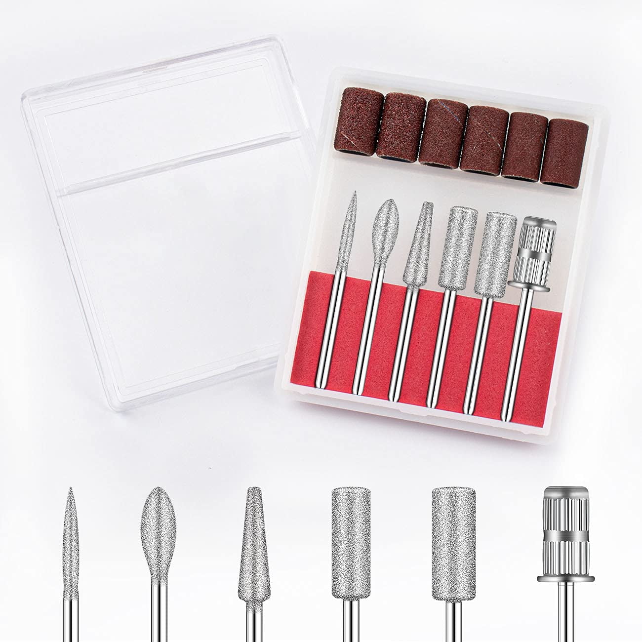 Rolybag Nail Drill Bits Set Professional Bits Nail Art Tools With6 3/32 ...