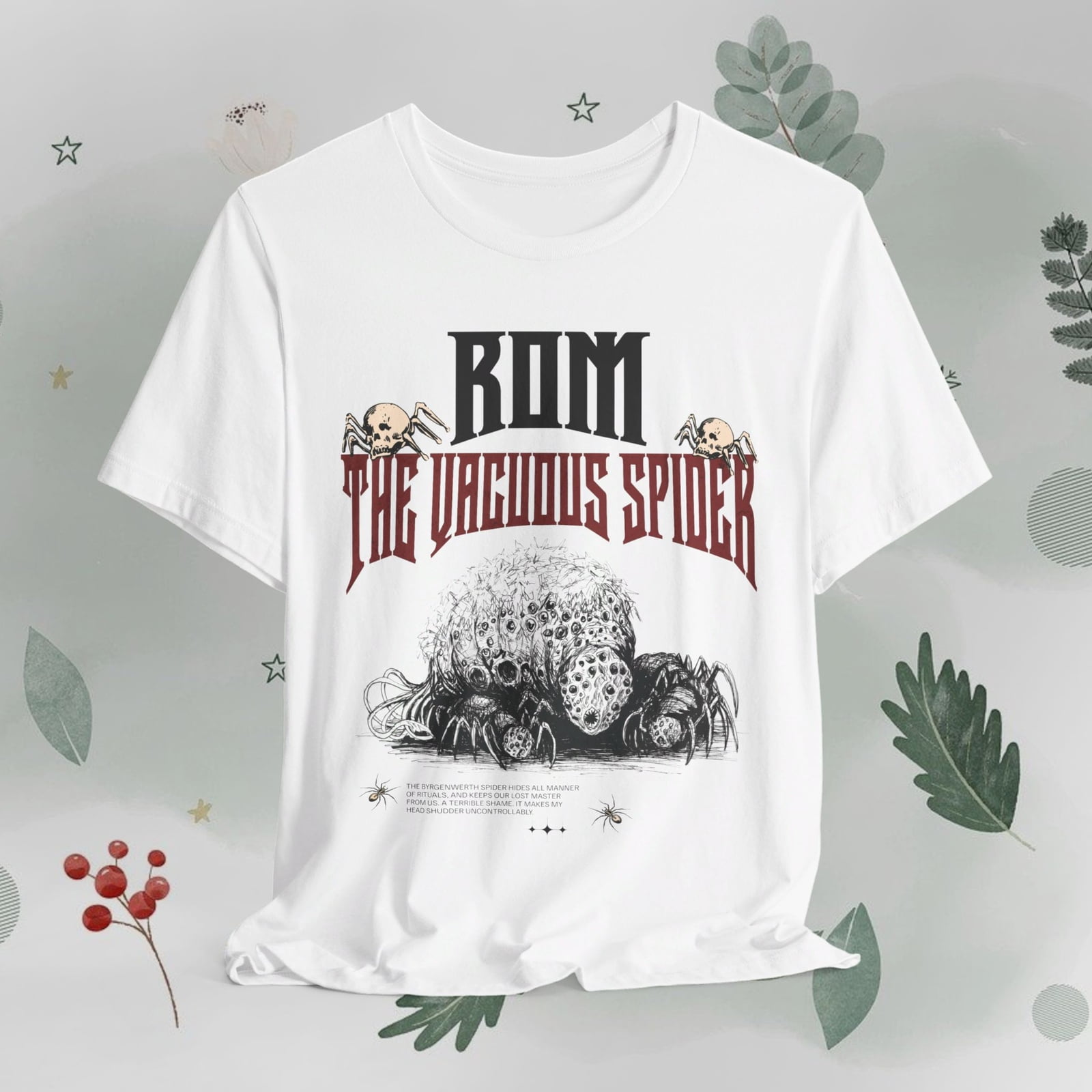 Rom The Vacuous Spider Bloodborne T-shirt, FromSoftware, Dark Souls ...