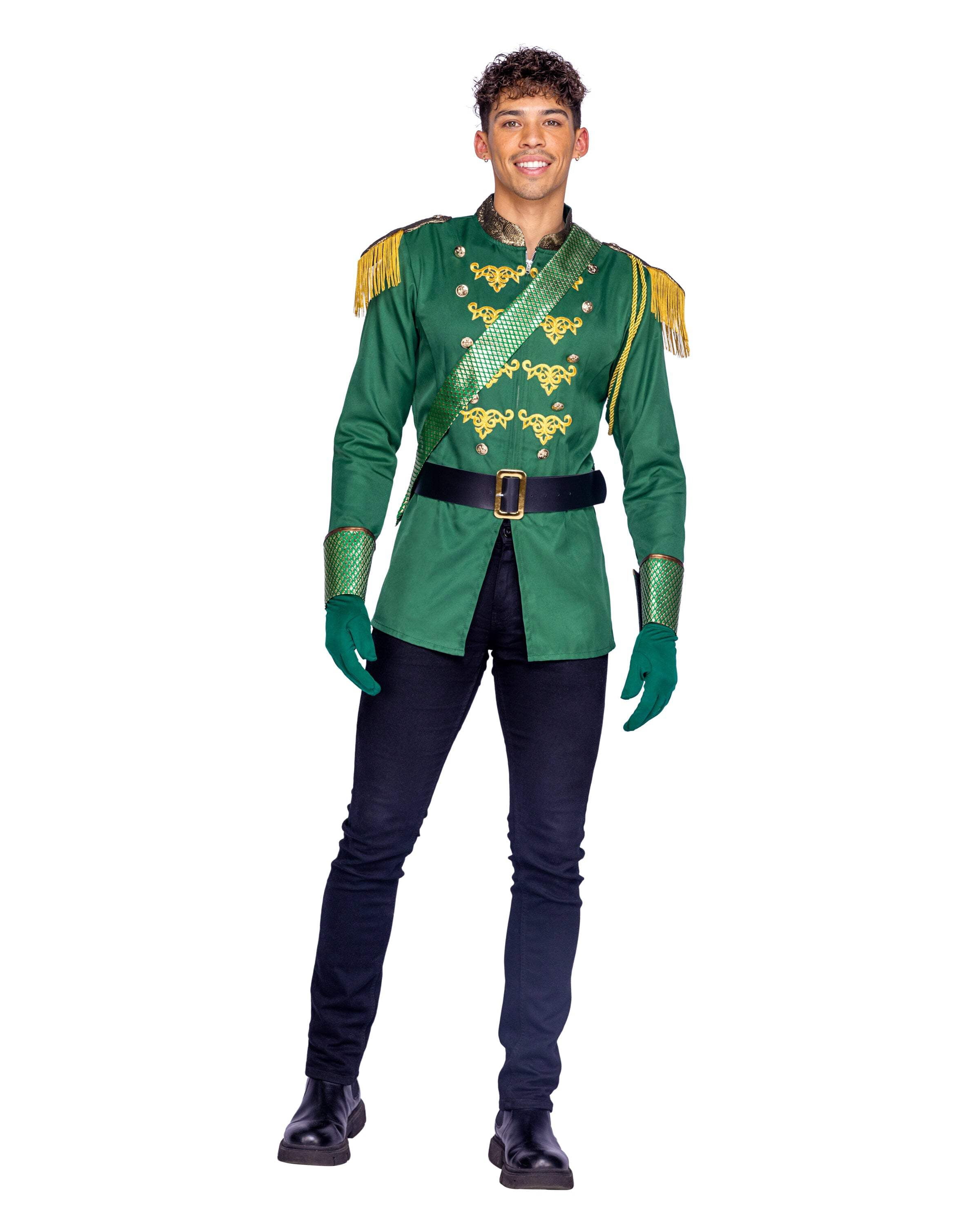 Roma Costume | Emerald Prince 4pc Cosplay Men's Halloween Costume ...