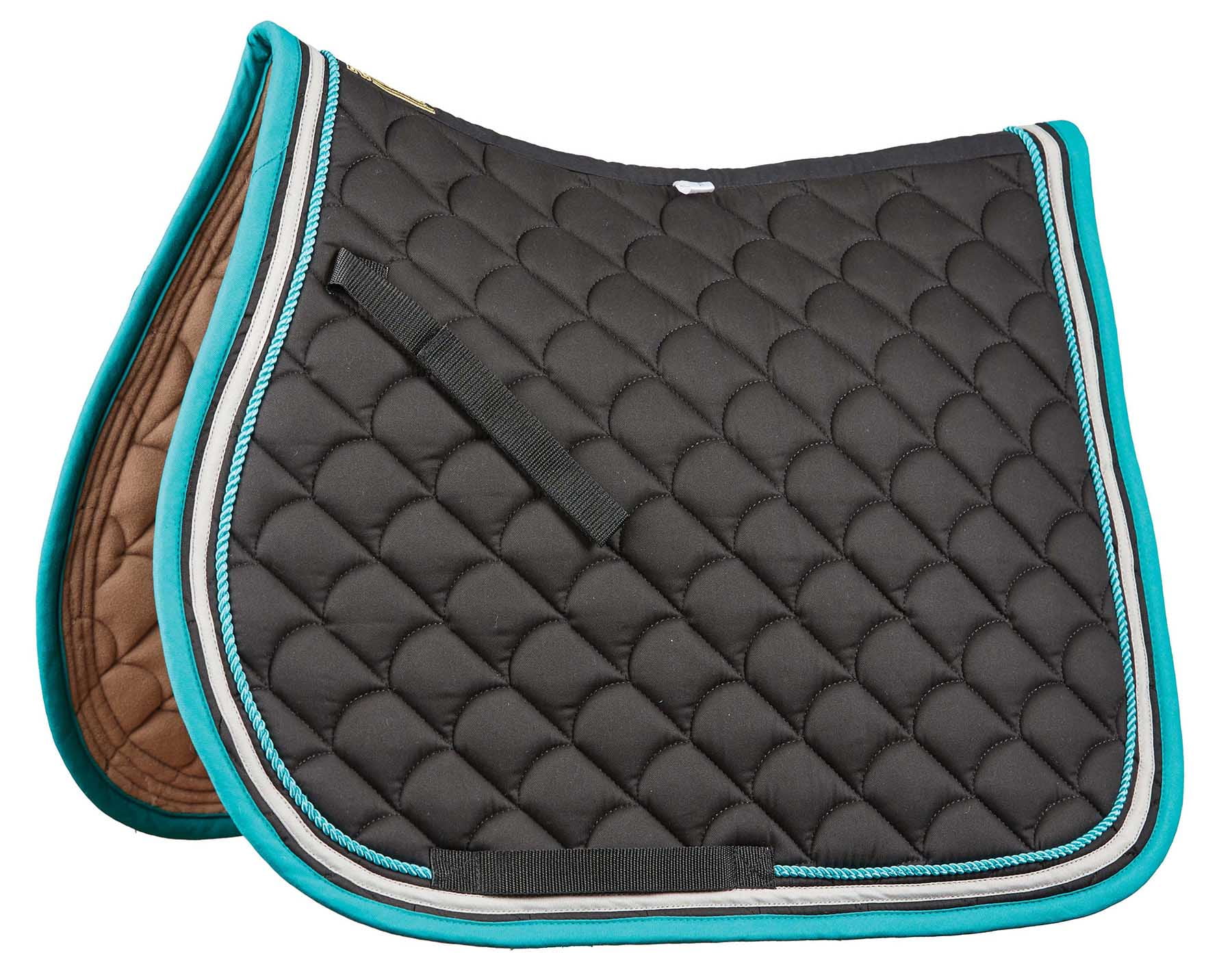 Roma Cresent AP Saddle Pad Color: Black/Gray/Turquoise - Walmart.com