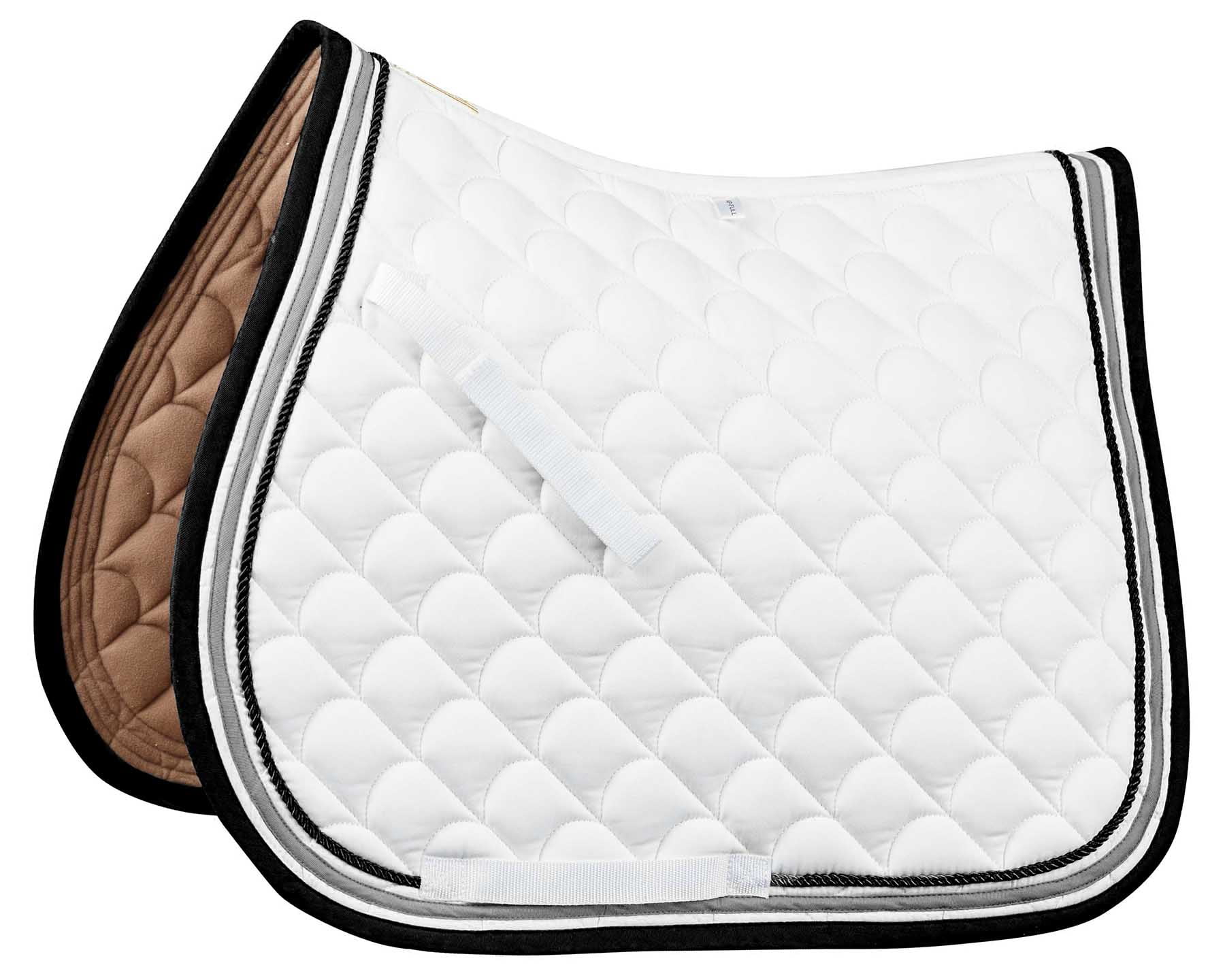 Roma Cresent AP Saddle Pad Color: White/Gray/Black - Walmart.com