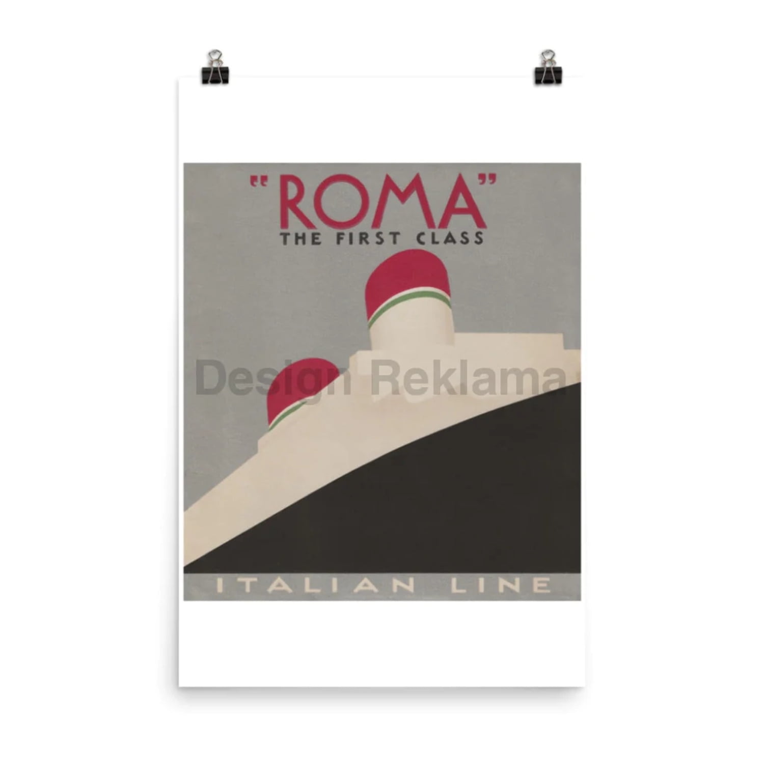 Roma First Class Italian Lines Italia Cosulich Lloyd Trestino, Adria ...