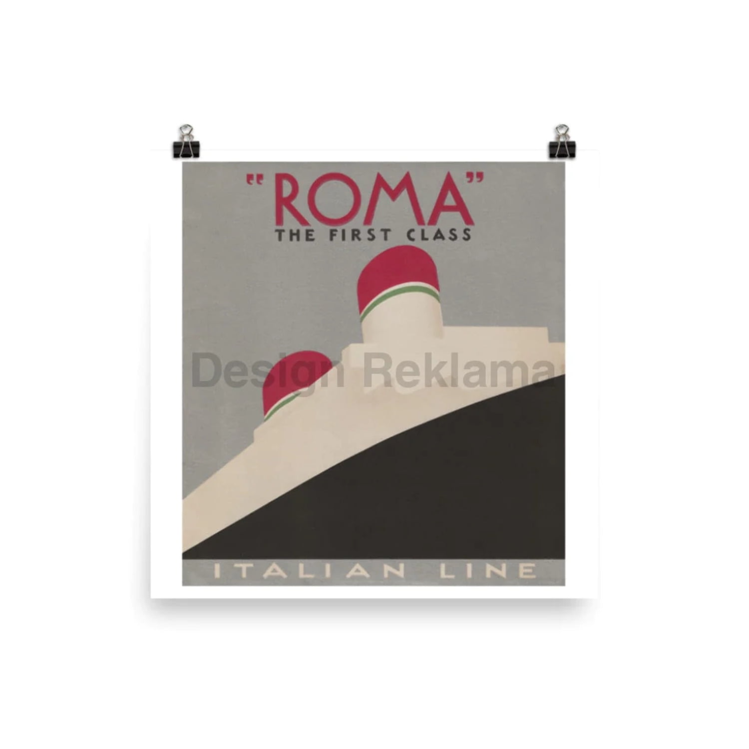 Roma First Class Italian Lines Italia Cosulich Lloyd Trestino, Adria ...