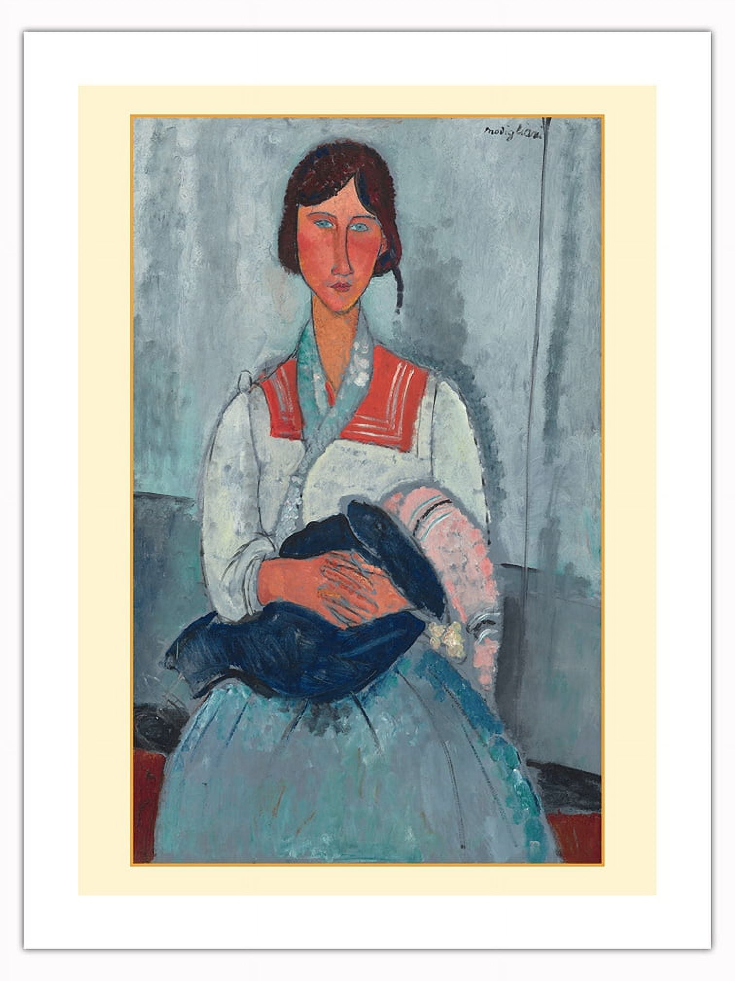 Roma Gypsy Woman with Baby - From an Original Color Painting by Amedeo ...