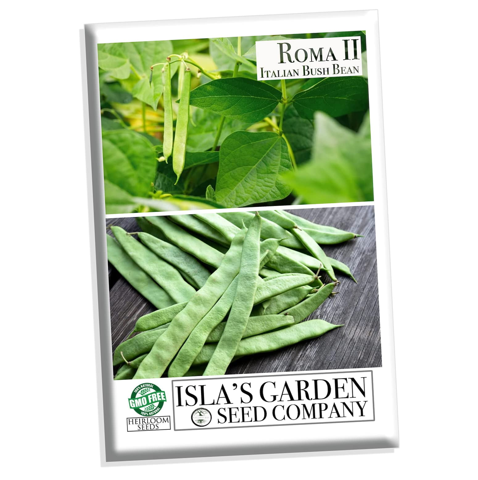 Roma II ItalianUMRT Bush Bean Seeds for Planting, 30+ Heirloom Seeds ...