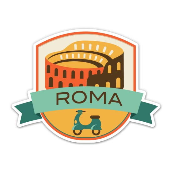 Roma Italy Rome - 12" Vinyl Sticker Waterproof Decal - Walmart.com