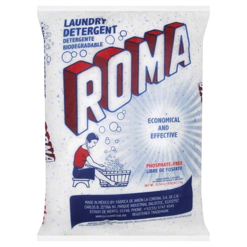 Roma Laundry Detergent, Powder, 2kg Bag, Pack of 2 - Walmart.com