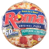 Roma Original Sausage & Pepperoni Thin Crust, Frozen Pizza, 10.7 oz ...