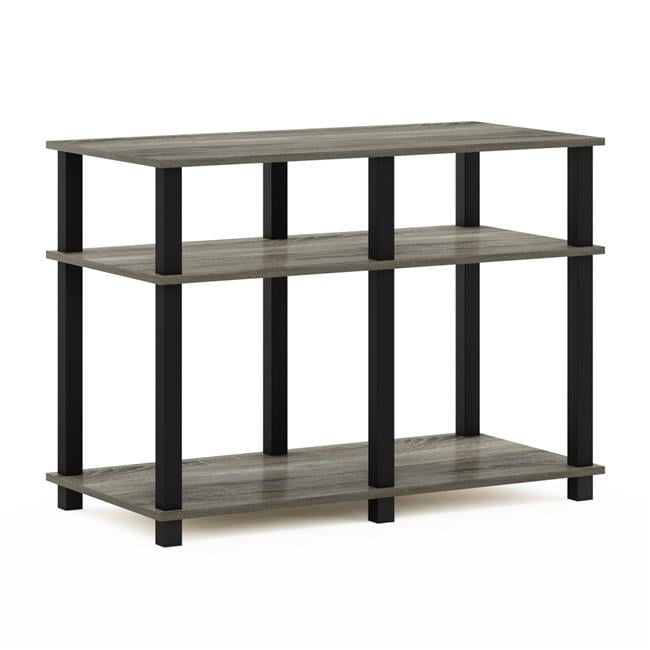 Romain Turn-N-Tube TV Stand for TV up to 40 in., French Oak & Black ...