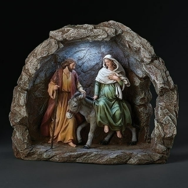 Roman 10.75" Pre-Lit Las Posada Nativity Christmas Tabletop Figurine ...