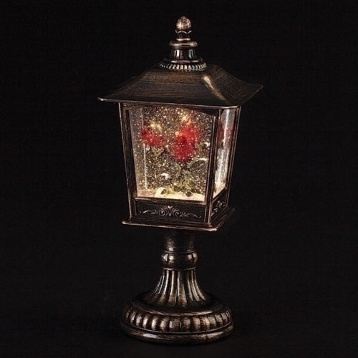 Roman 133518 Led Swirl Black Lantern, 12 inch Height - Walmart.com
