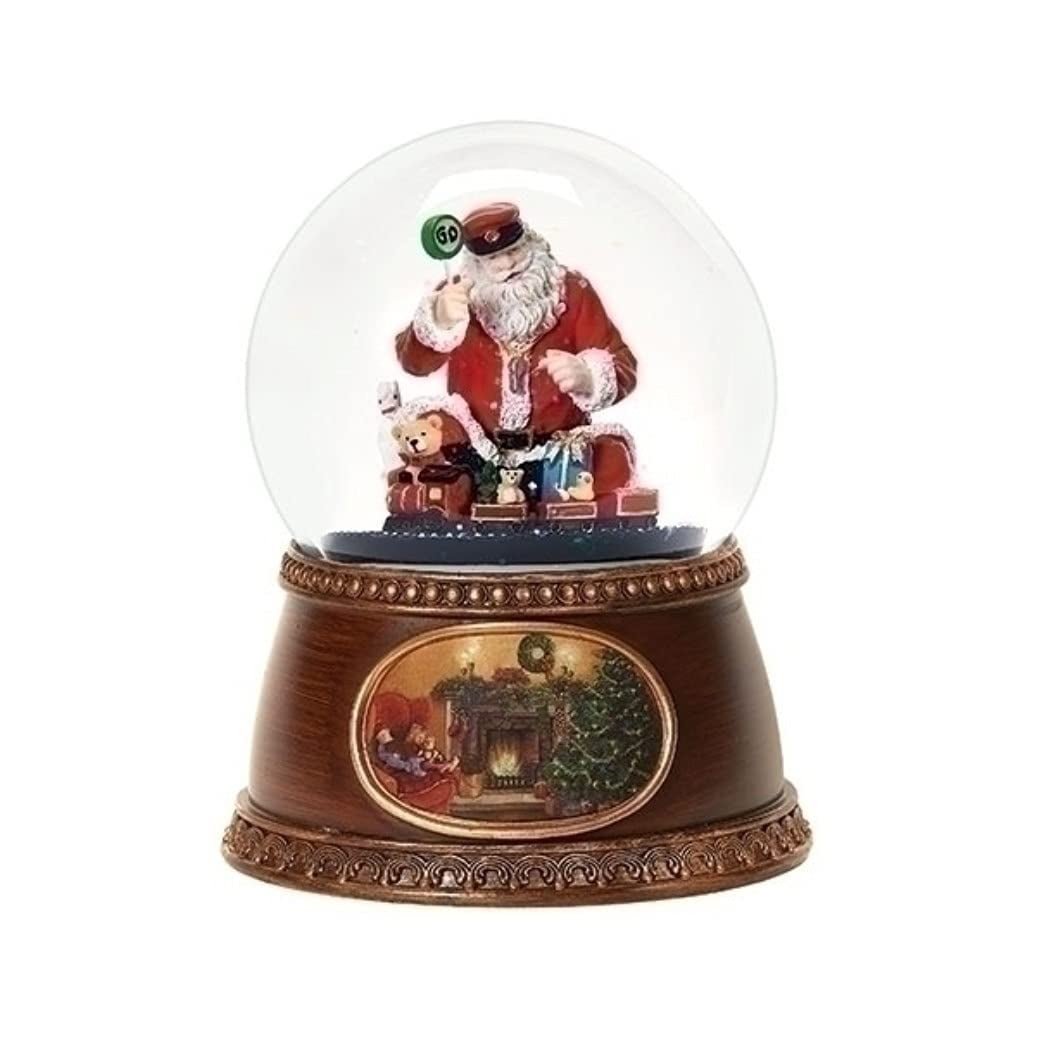 Roman 134085 Musical Santa Dome with Rotation Train, 5.7-inch Height ...