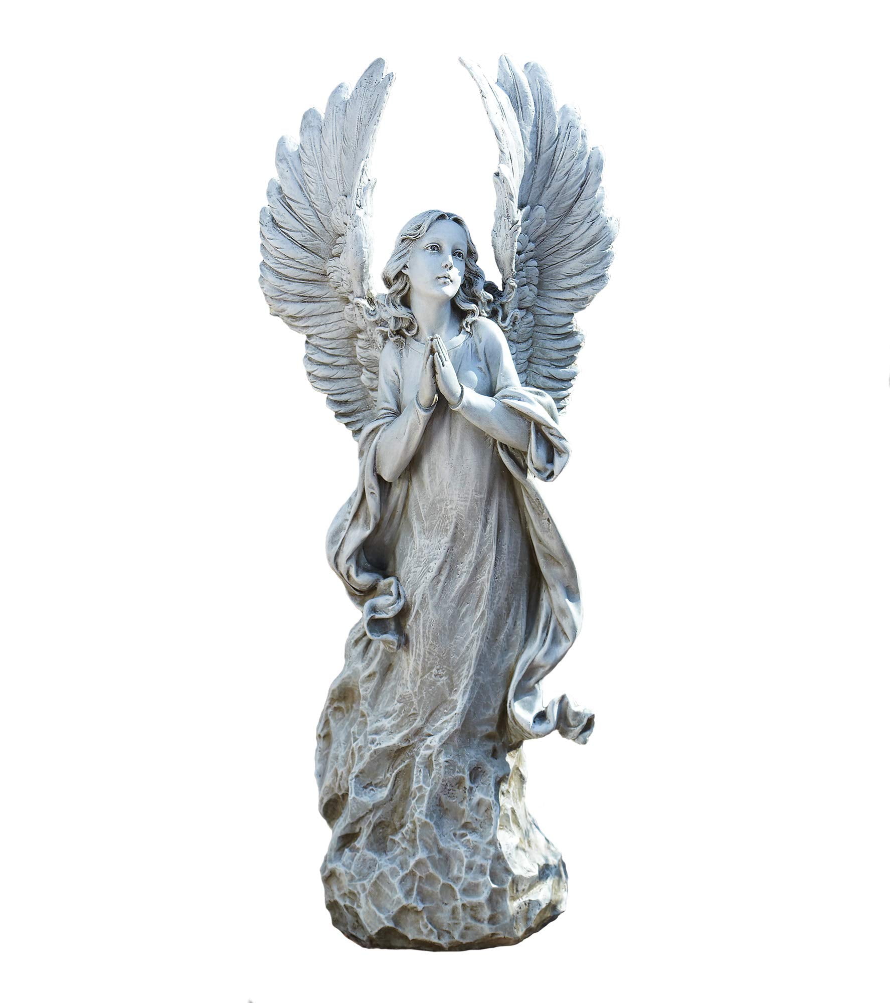 Roman 21" Resin Praying Angel Statue for Outdoor Garden and Yard Decor ...