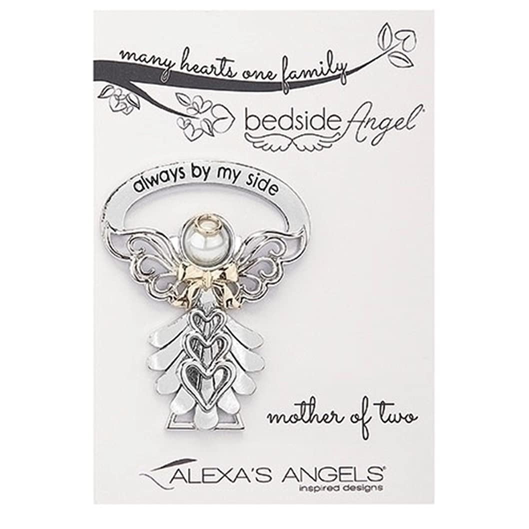 Roman 223601 Many Hearts Mother of Two Bedside Angel, 2.5-inch Height ...