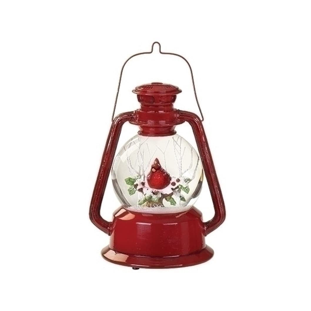Roman 35255004 Musical Lantern Dome Snow Globe, Cardinal & Snowflakes ...