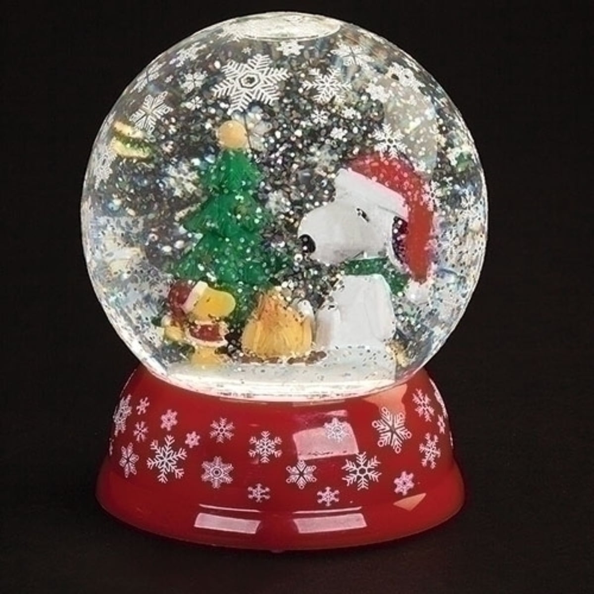 Roman 5.75" LED Lighted Snoopy Campfire Christmas Snow Globe - Walmart.com