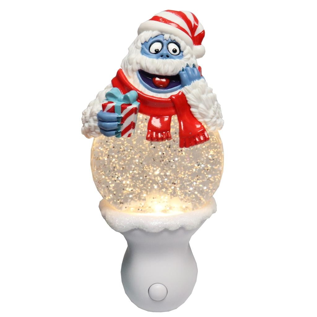 Christmas Bumbles Swirl Nightlight Polyresin Snowman Rudulph Snow Globe ...
