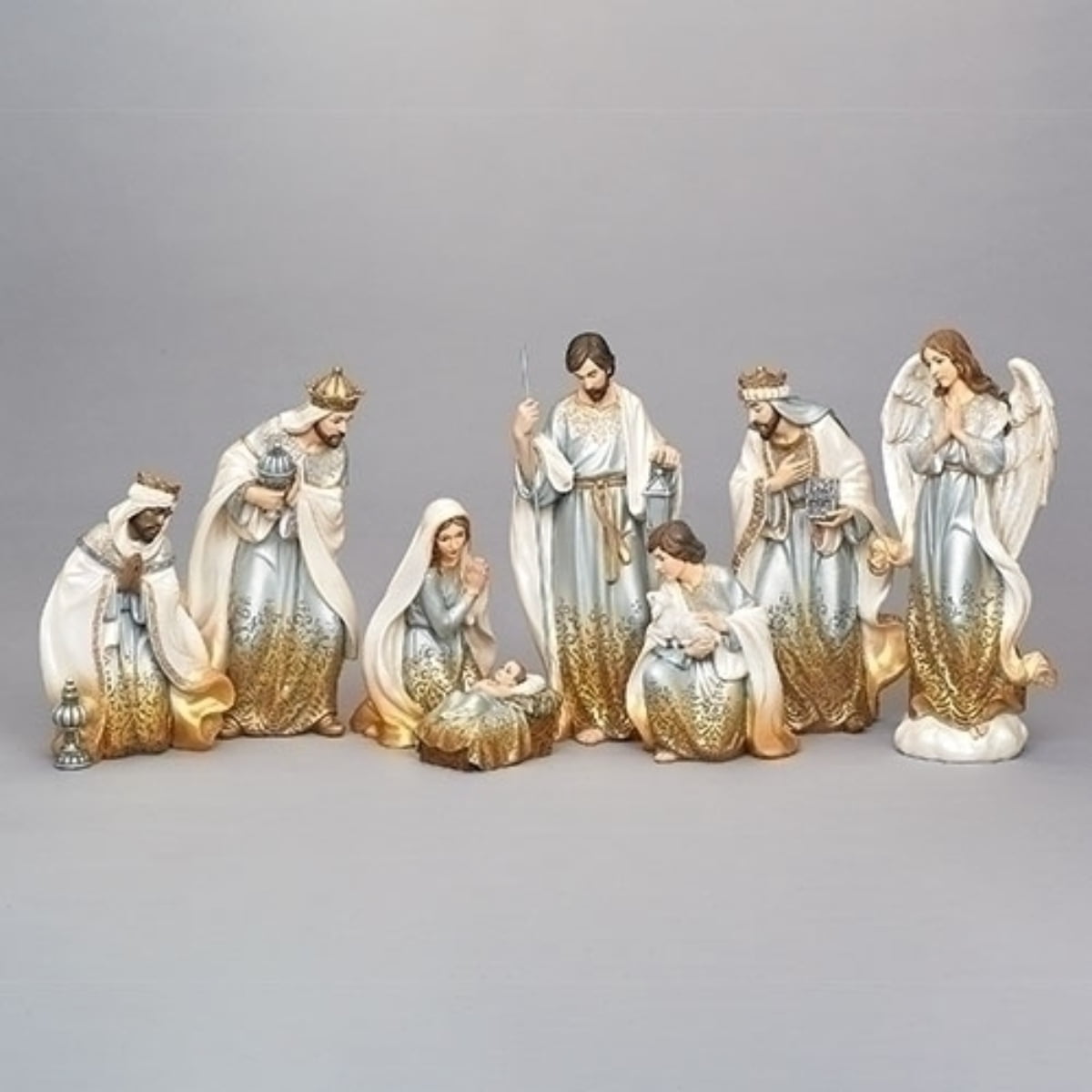 White Nativity Set
