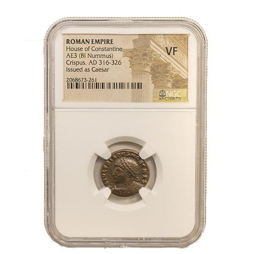 Roman AE3 of Crispus (AD 304-326) NGC (VF) - Walmart.com