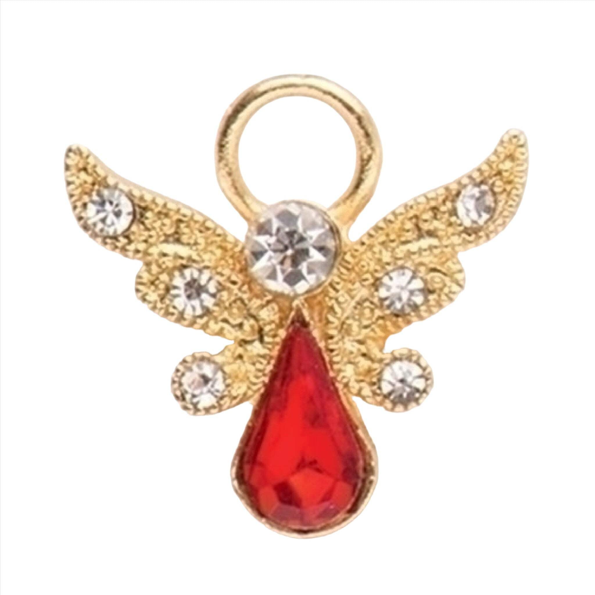 Roman Birthstone Angel Pin July Ruby - Walmart.com