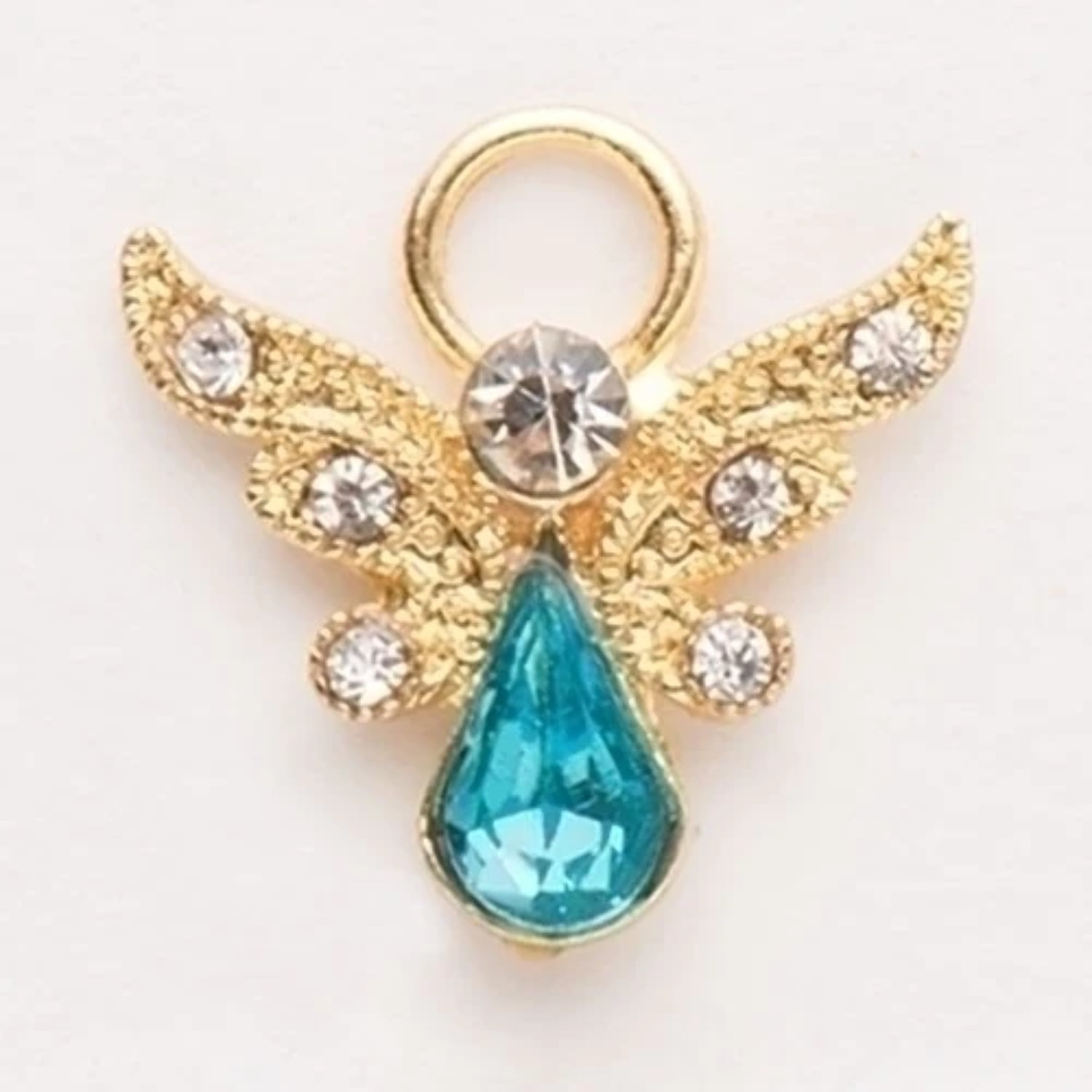 Roman Birthstone Angel Pin March Aquamarine - Walmart.com