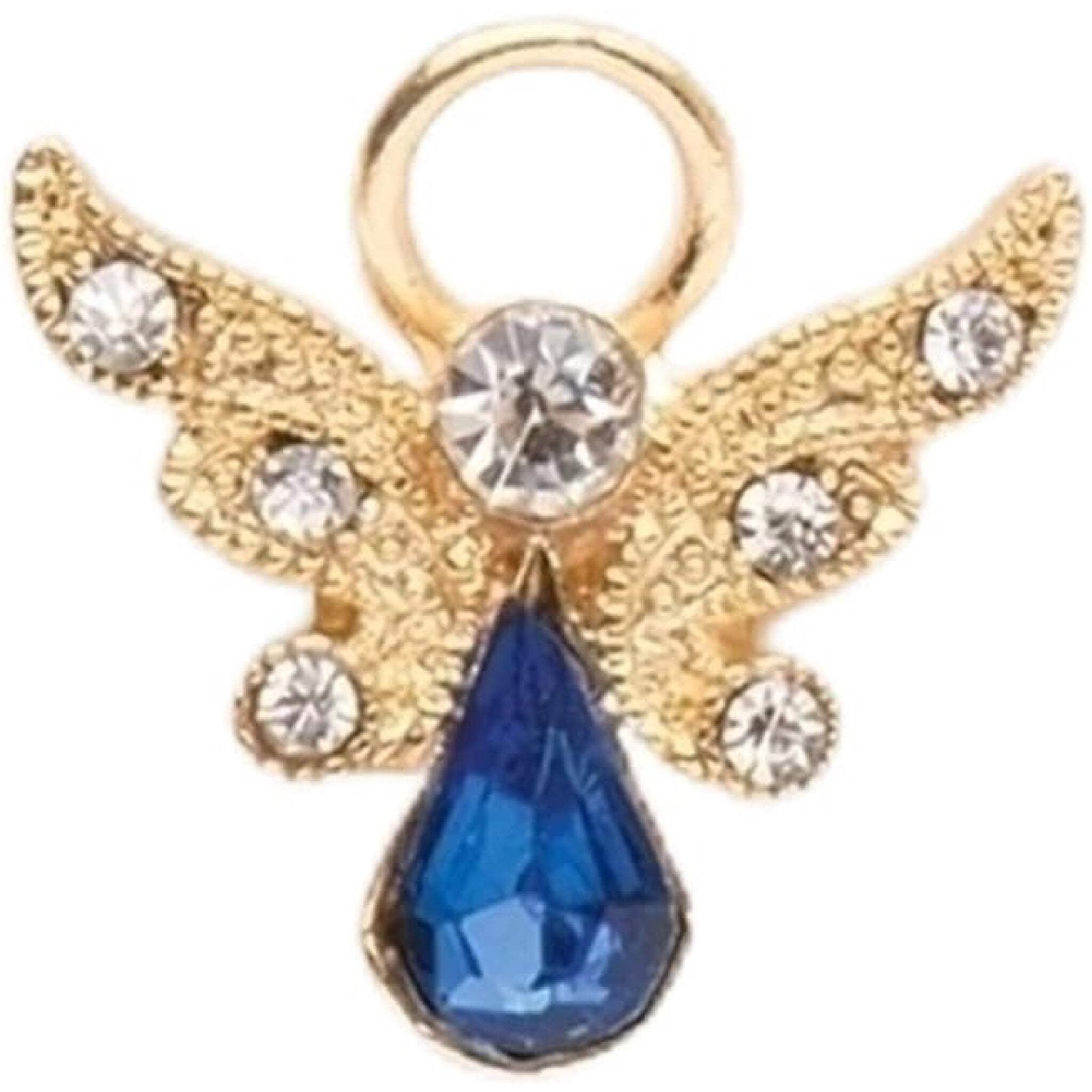 Roman Birthstone Angel Pin September Sapphire - Walmart.com