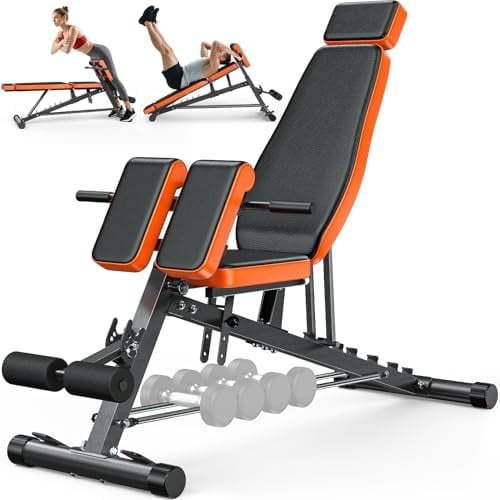 Roman Chair, Adjustable Weight Bench Back Extension Machine for Home ...