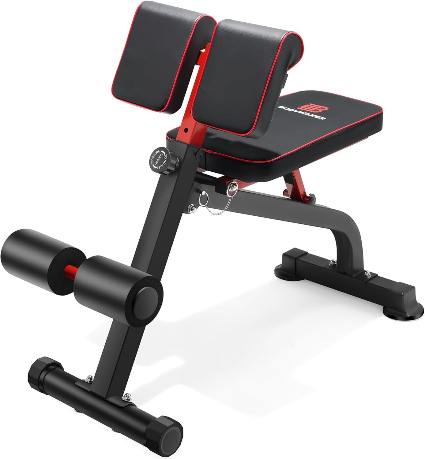 Roman Chair Back Extension Bench for Glute, Hamstring and Lower Back ...