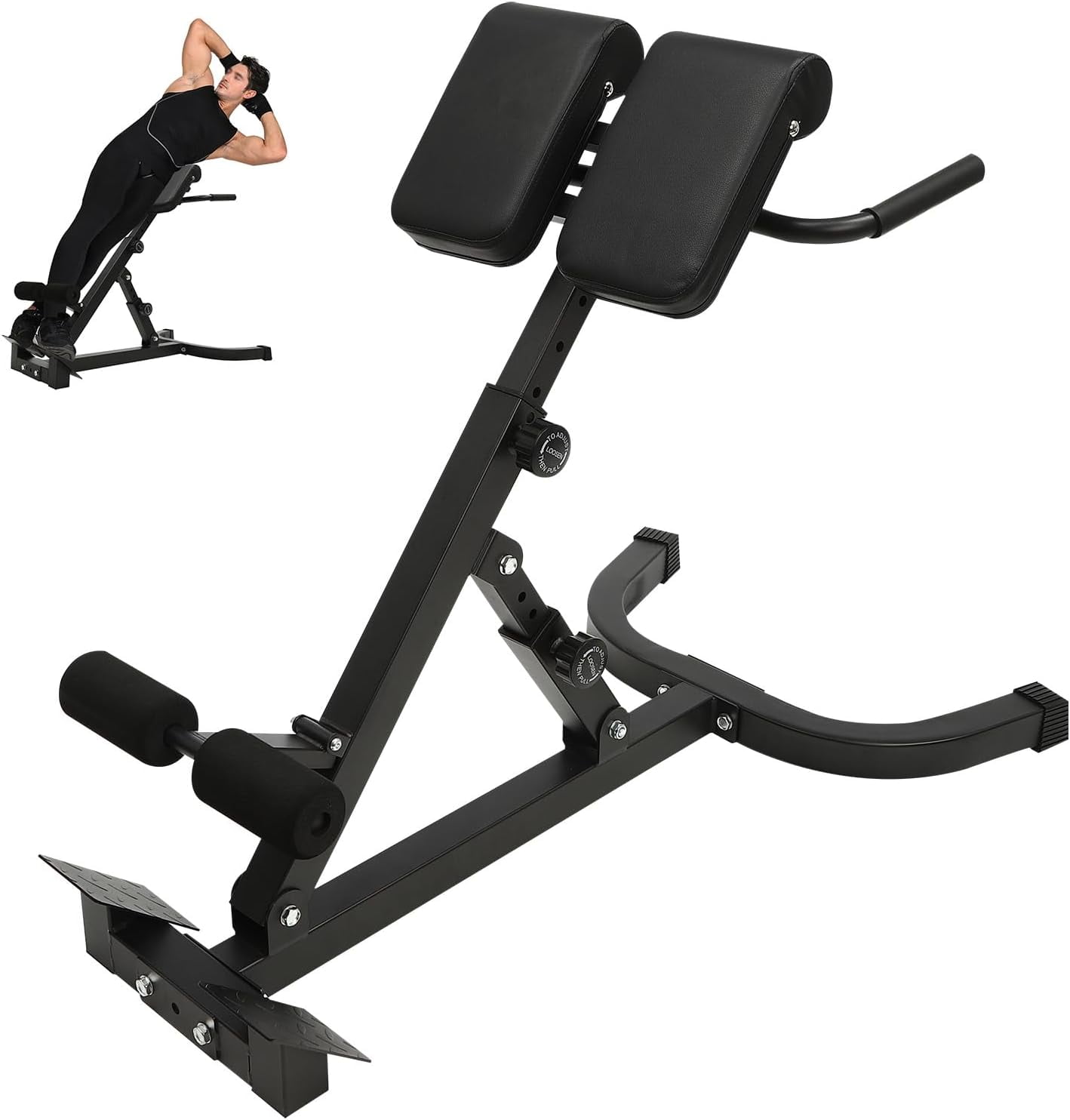 Roman Chair Back Extension , Height & Angle Adjustable Hyperextension ...