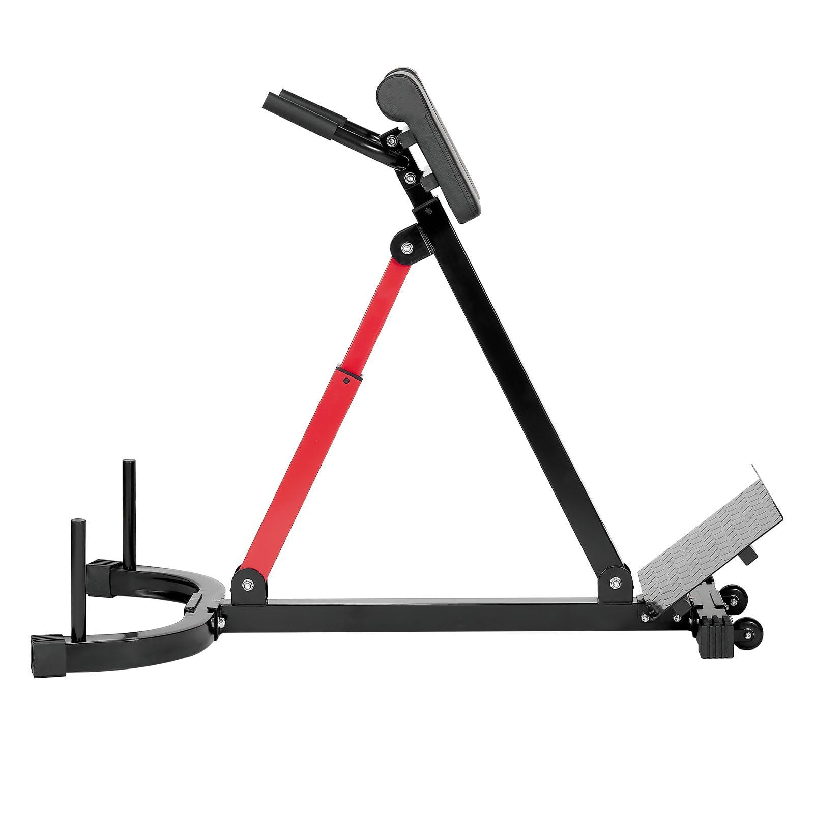 Roman Chair Hyperextension Bench, 350 lbs Capacity, Adjustable Home Gym ...