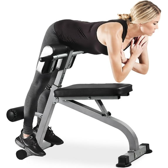 Lewhale Adjustable Roman Chair Hyperextension Bench - Walmart.com