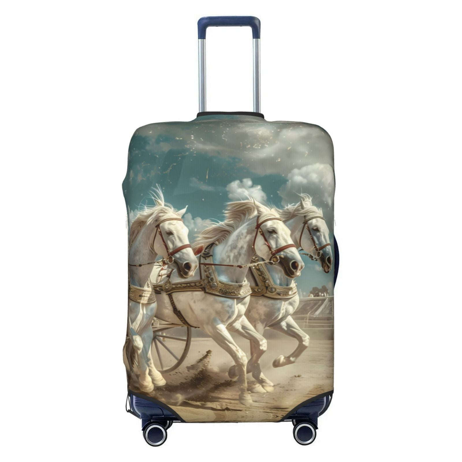 Roman Chariot Horse Race Luggage Cover for Travel Business Trip ...