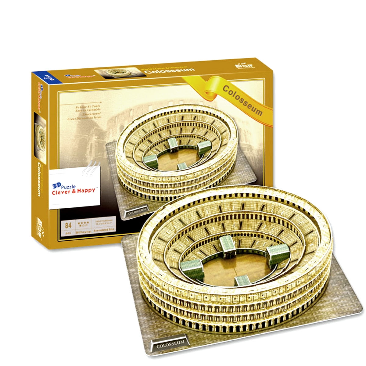 Roman Colosseum 3D Puzzle With Book, 84-Piece - Walmart.com