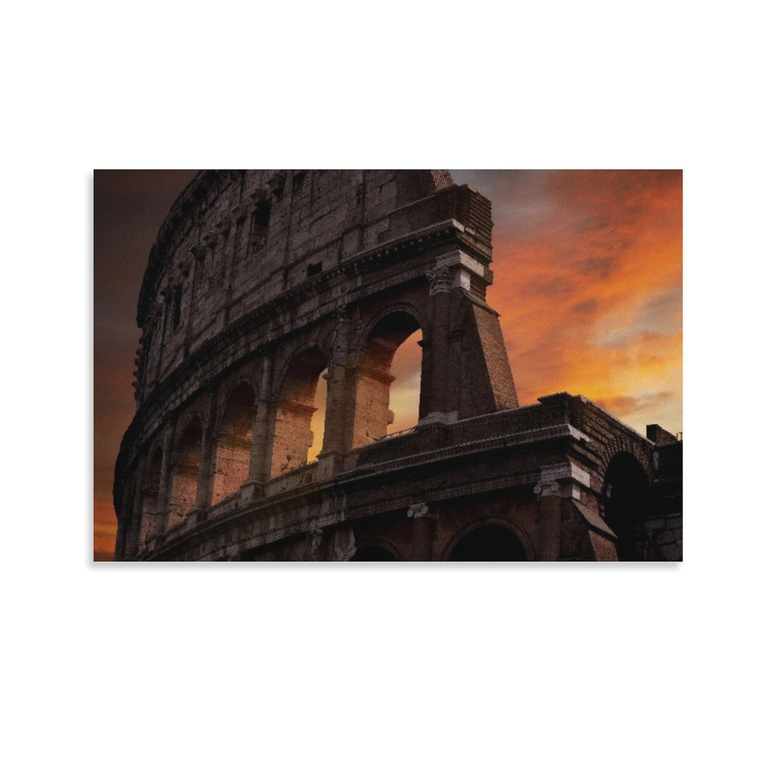 Roman Colosseum Poster Decorative Painting Canvas Wall Art Living Room ...