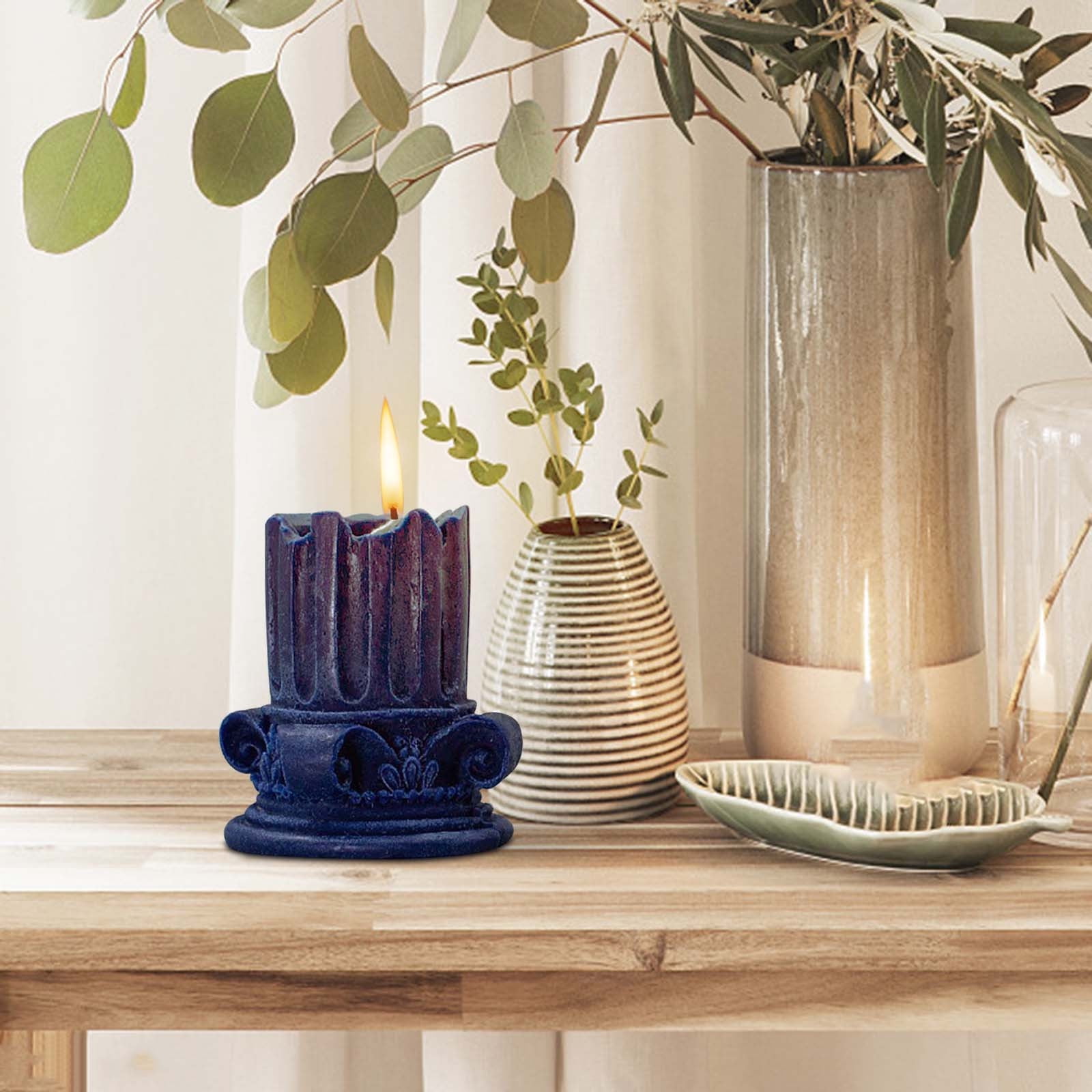 Roman Column Aromatherapy Candle European Column Shaped Fragrant Candle ...