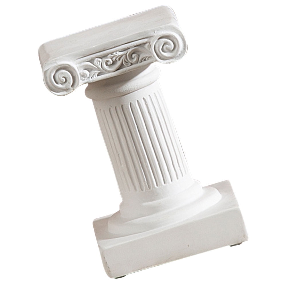 Leifggao Decorative Miniature Roman Column Ornament Resin Pillar Candle ...
