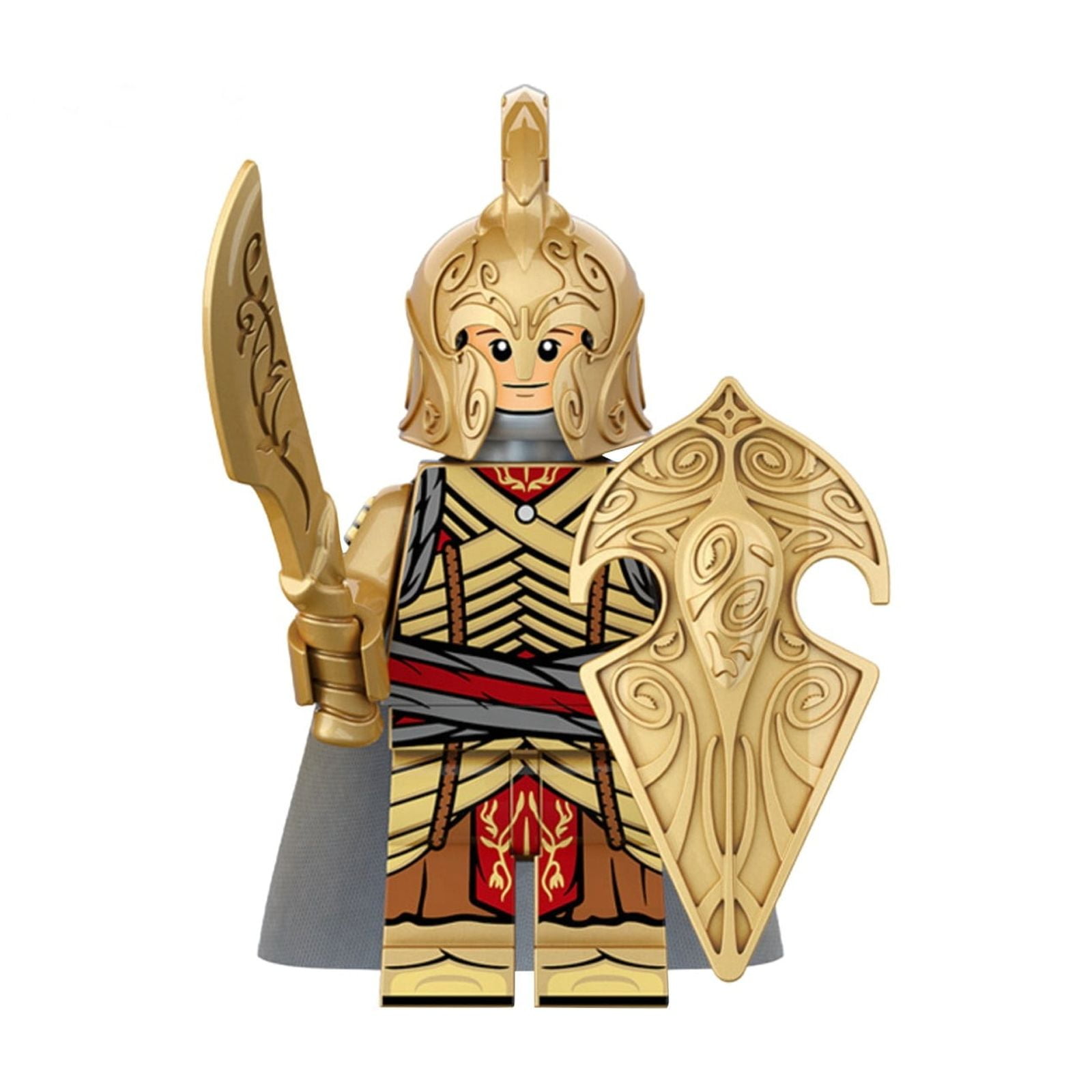 Roman Commander Minifigure, 2" Tall Mini Roman Soldier Building Blocks ...