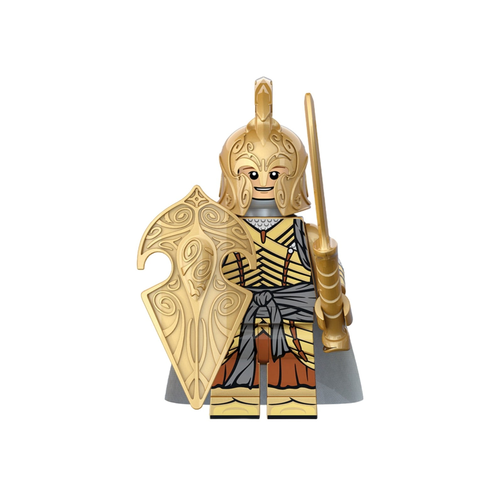 Roman Commander Minifigure, 2" Tall Mini Roman Soldier Building Blocks ...