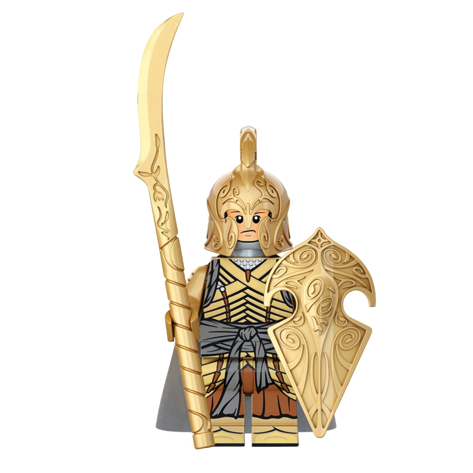 Roman Commander Minifigure, 2" Tall Mini Roman Soldier Building Blocks ...