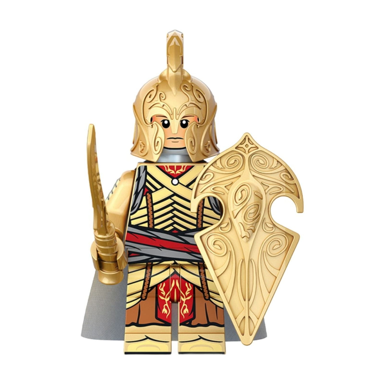 Roman Commander Minifigure, 2" Tall Mini Roman Soldier Building Blocks ...
