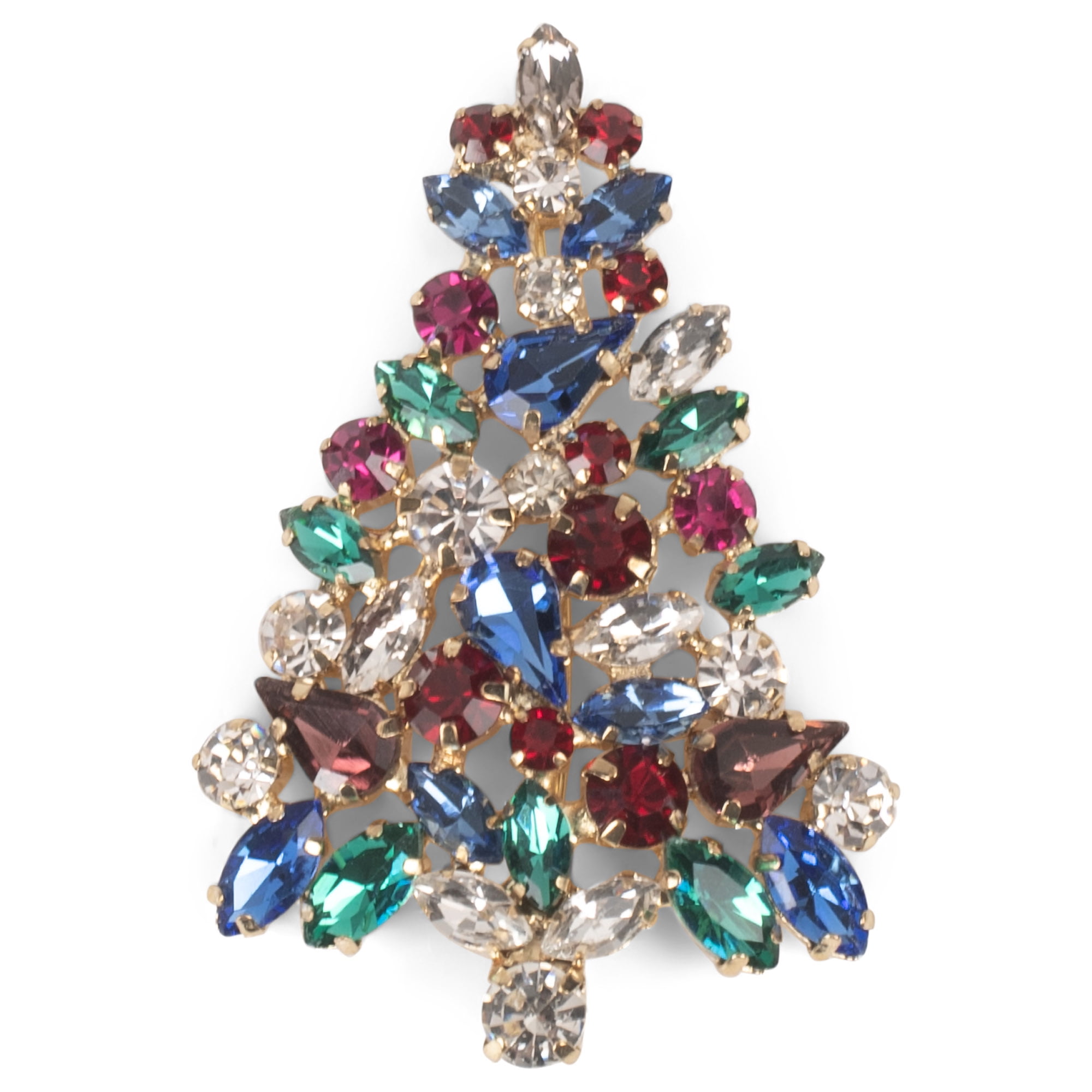 Roman Crystal Christmas Tree Pin - Walmart.com