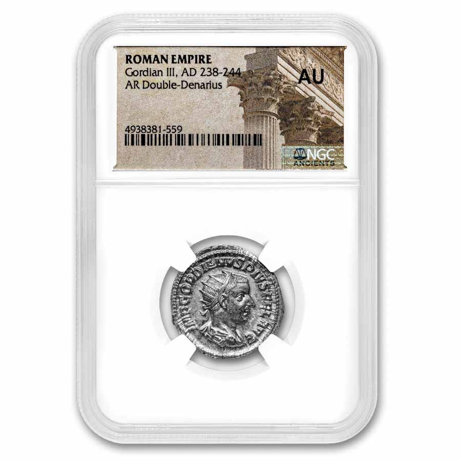 Roman Double Denarius Emperor Gordian III NGC AU (238-244 AD) - Walmart.com