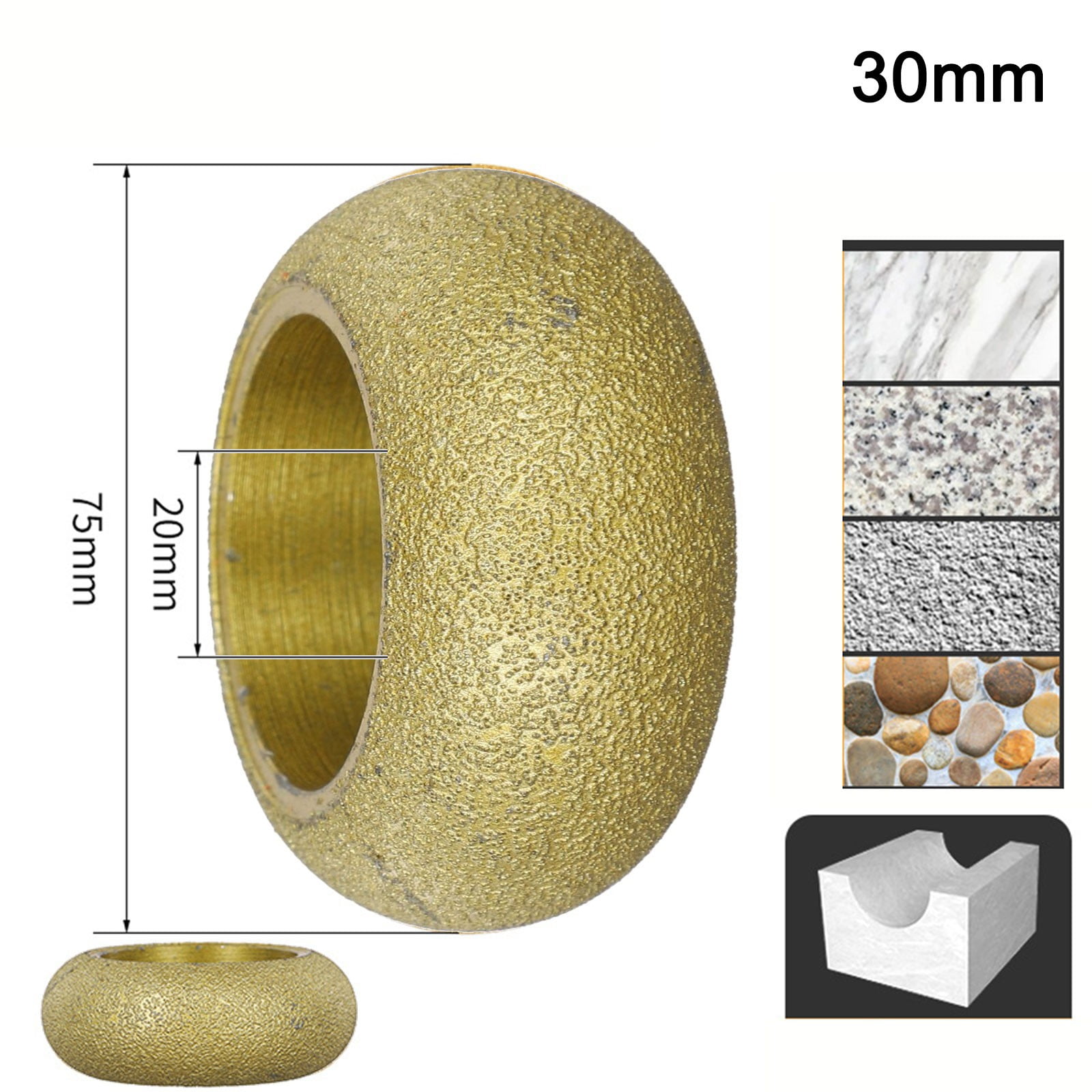 Roman Edge Stone Grinding Wheel Angle Grinder Trimming Chamfering ...